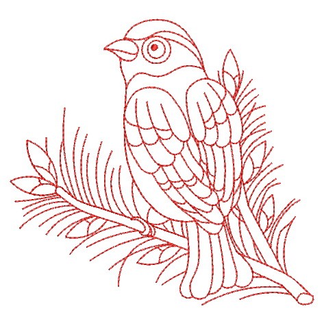 Redwork Birds 3 | OregonPatchWorks