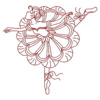 Redwork Dancing Girls | OregonPatchWorks
