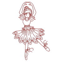 Redwork Dancing Girls | OregonPatchWorks