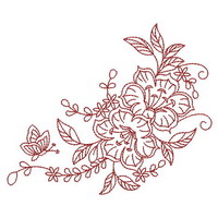 Redwork Flowers | OregonPatchWorks