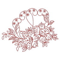 Redwork Flowers | OregonPatchWorks