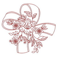 Redwork Flowers | OregonPatchWorks