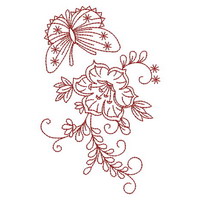 Redwork Flowers | OregonPatchWorks
