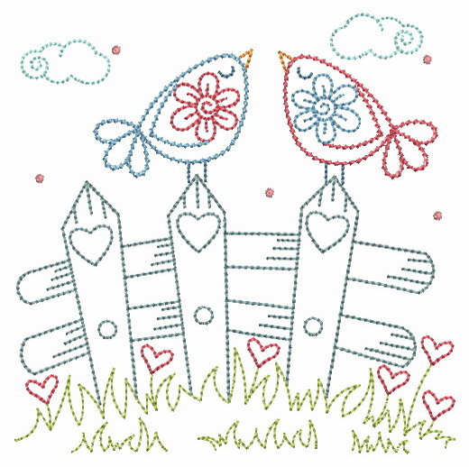 Vintage Sweet Tweets | OregonPatchWorks