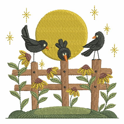 Folk Art Crow | OregonPatchWorks