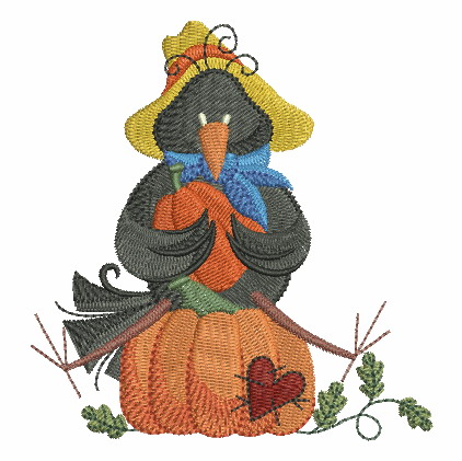 Folk Art Crow | OregonPatchWorks