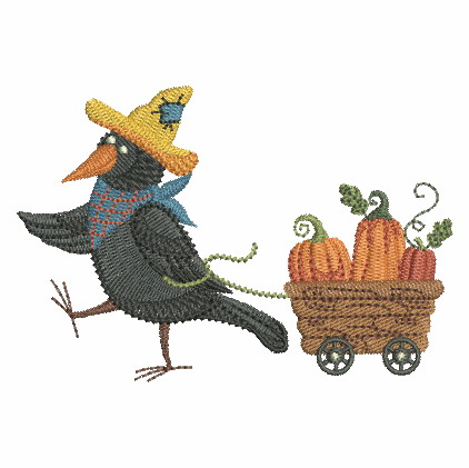 Folk Art Crow | OregonPatchWorks