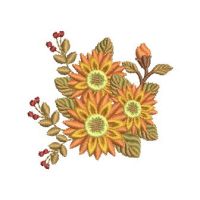 Flower And Cardinal | OregonPatchWorks