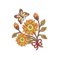 Flower And Cardinal | OregonPatchWorks