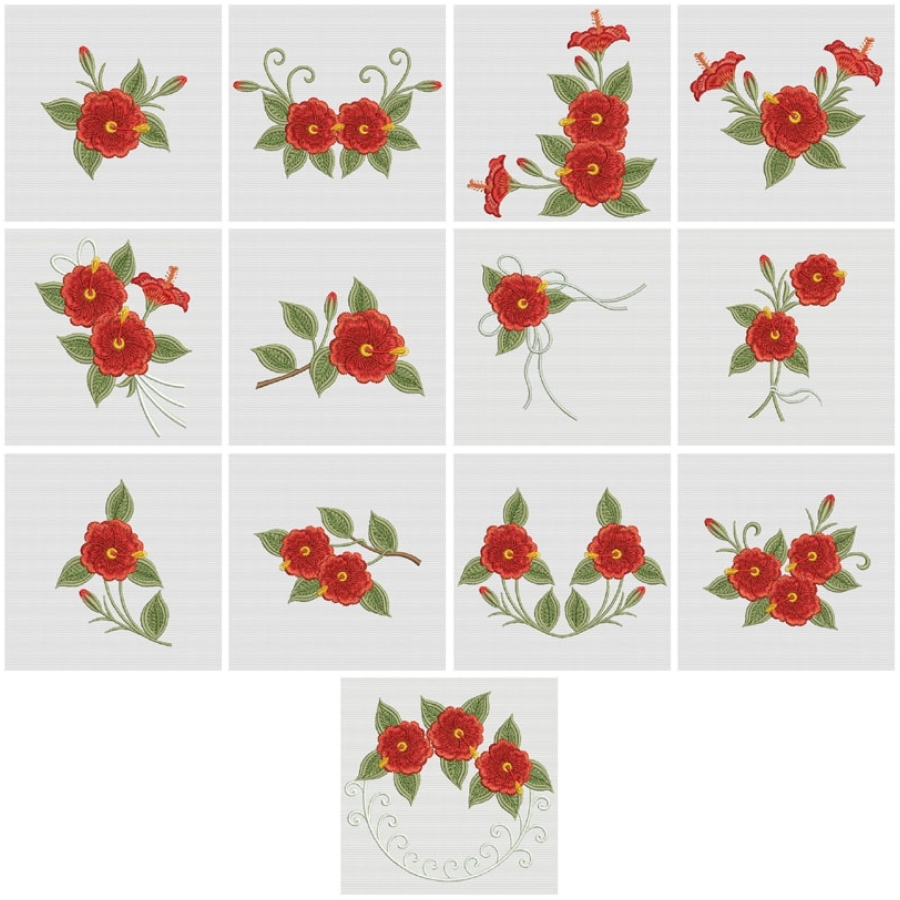 Brilliant Hibiscus | OregonPatchWorks