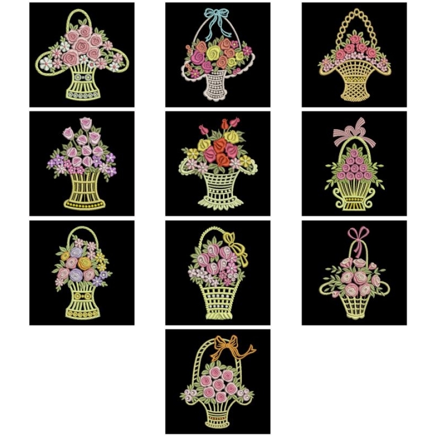 Heirloom Rose Baskets | OregonPatchWorks