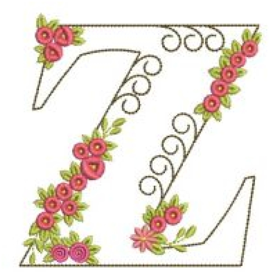 Floral Alphabet | OregonPatchWorks