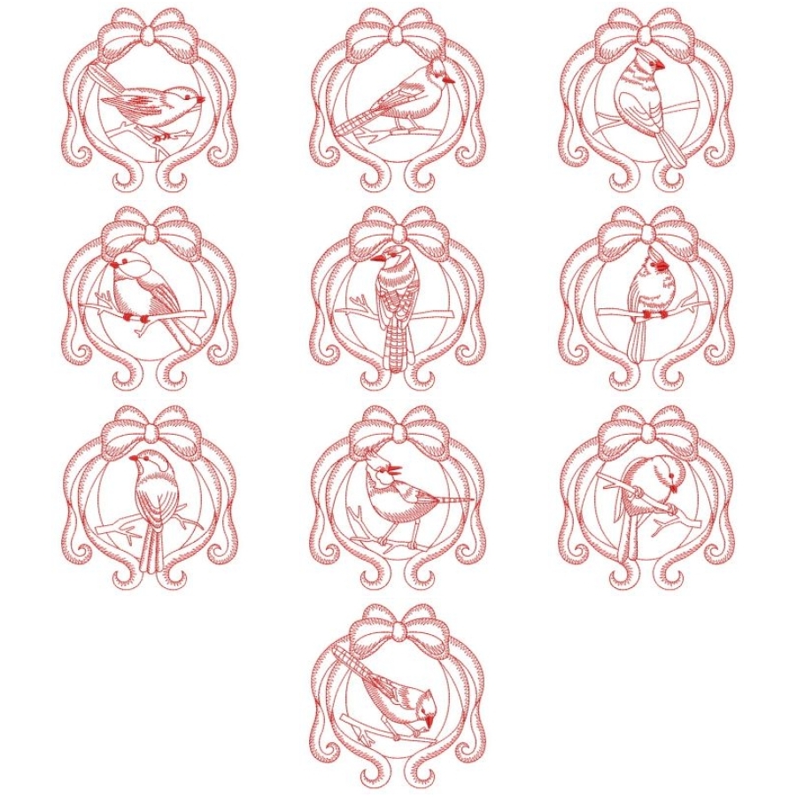 Redwork Birds | OregonPatchWorks