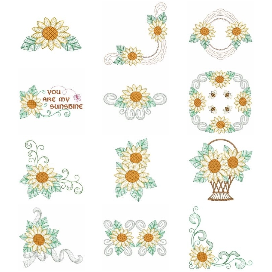 Vintage Sunflowers | OregonPatchWorks