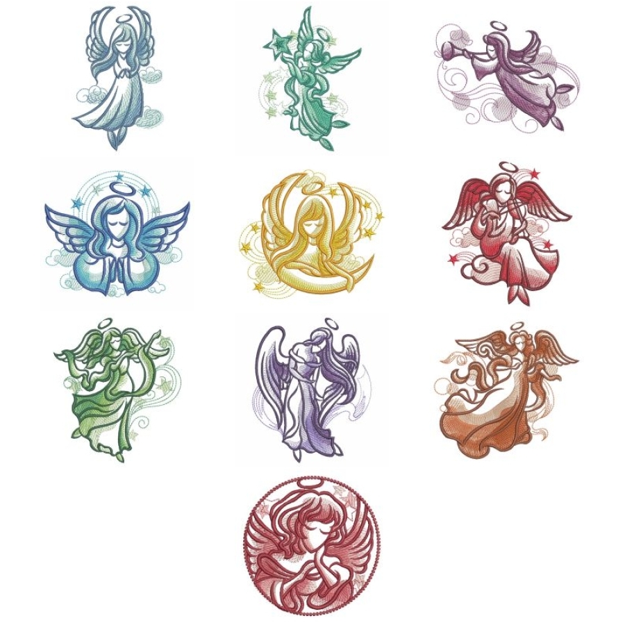 Sketched Angels 2 | OregonPatchWorks