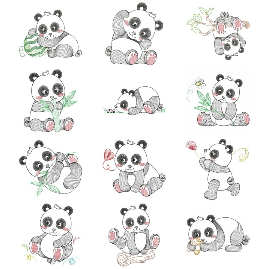 Cute Baby Panda | OregonPatchWorks