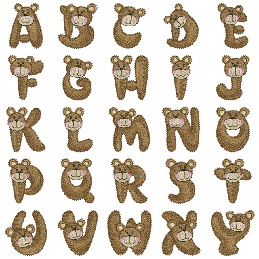 Bear Alphabet | OregonPatchWorks