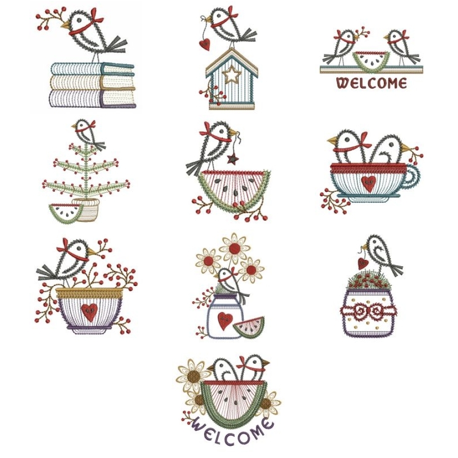 Folk Art Bird | OregonPatchWorks