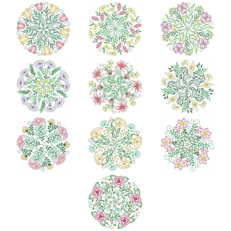 Vintage Floral Wreath | OregonPatchWorks