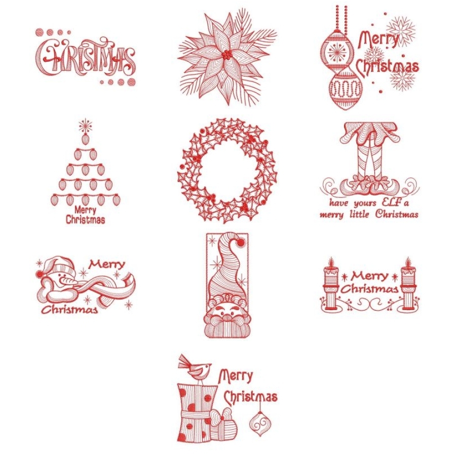 Redwork Christmas 2 | OregonPatchWorks