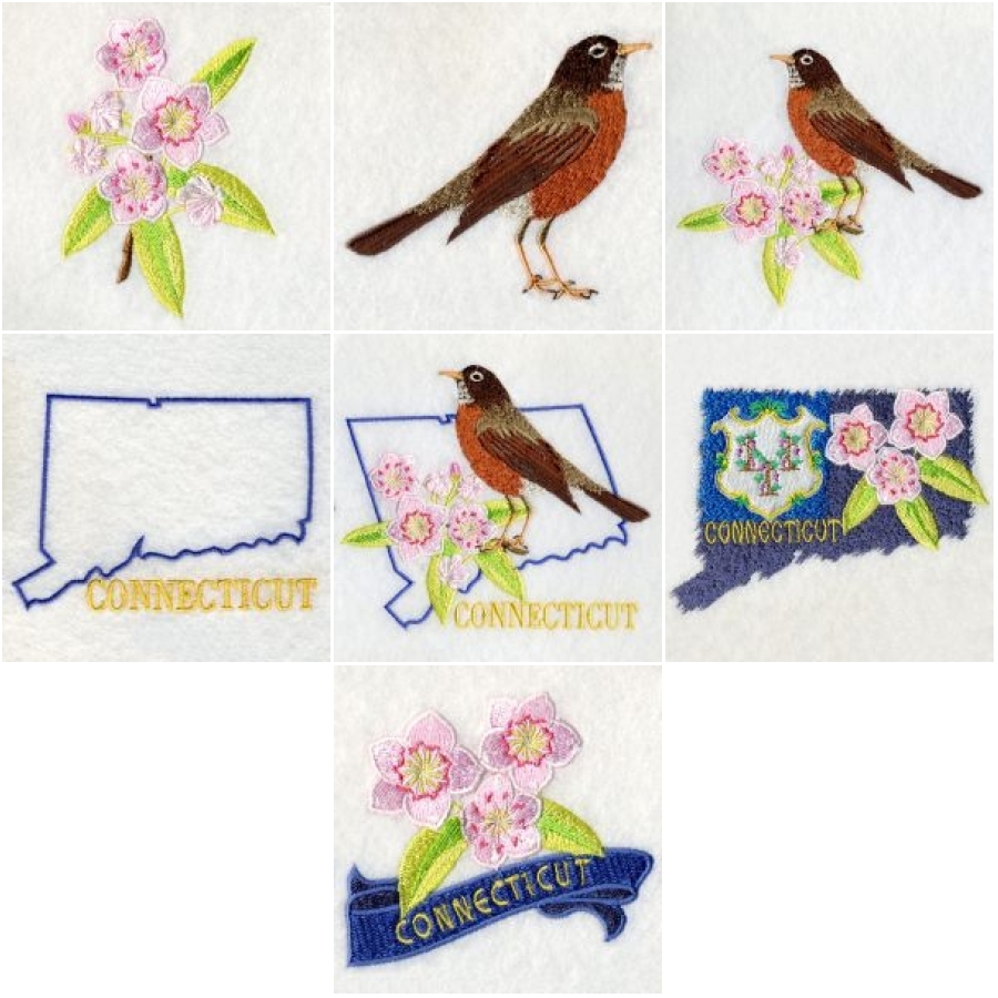 Connecticut Bird And Flower | OregonPatchWorks