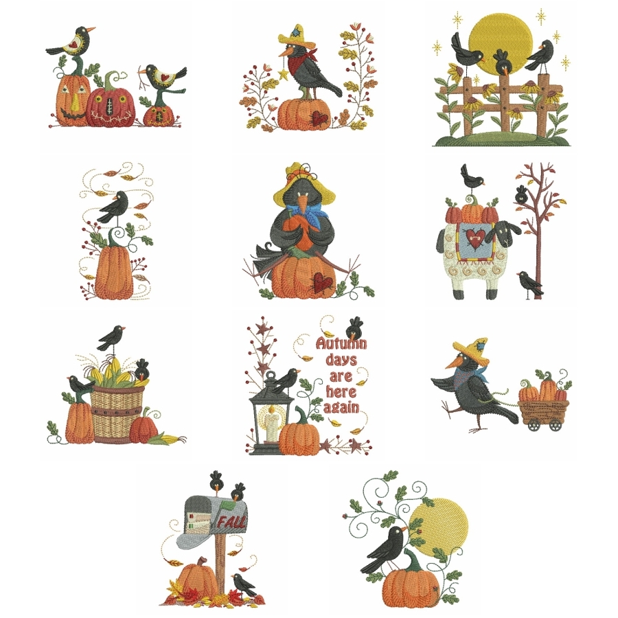 Folk Art Crow | OregonPatchWorks