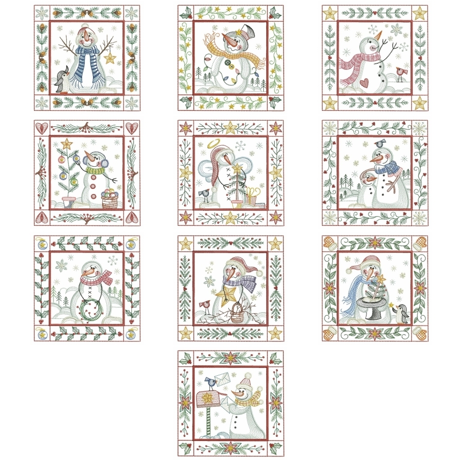Christmas Snowman Blocks | OregonPatchWorks
