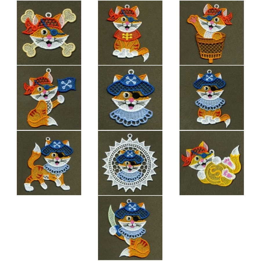FSL Pirate Cat | OregonPatchWorks