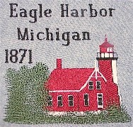 Michigan 3 Lighthouse Blocks