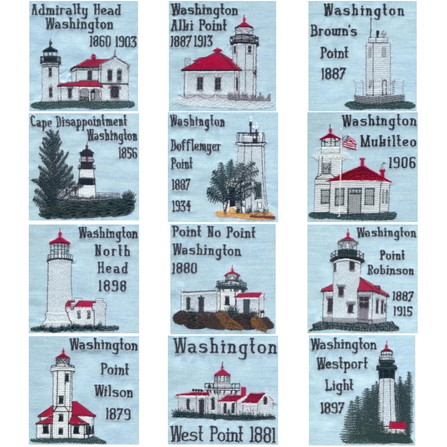 Washington Lighthouse Blocks | OregonPatchWorks