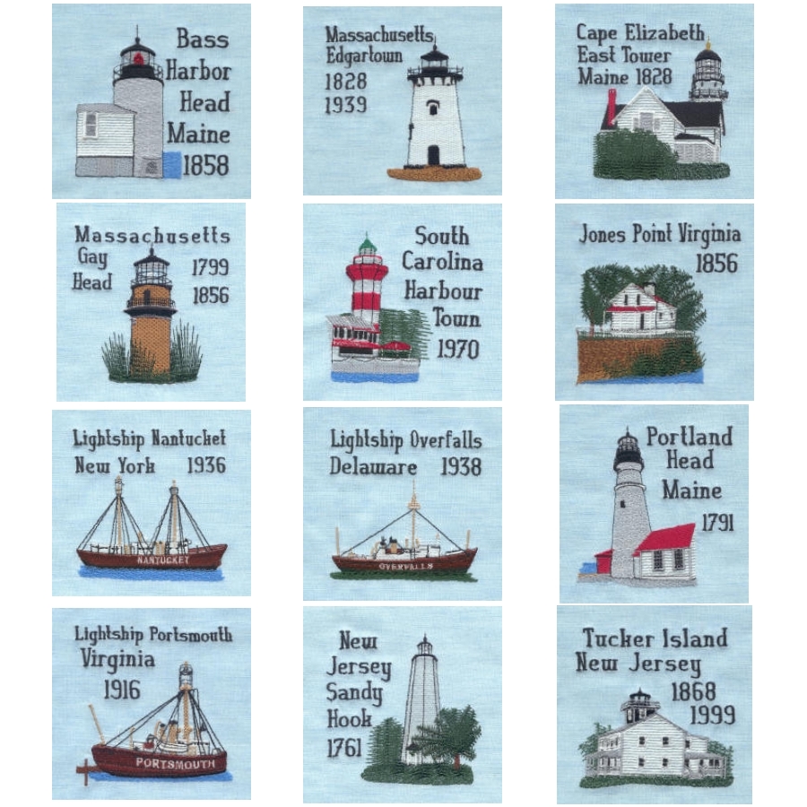 Atlantic Lighthouse Blocks 2 | OregonPatchWorks