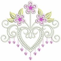 Fancy Flower Hearts
