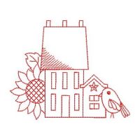 Redwork Folk Art