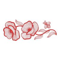 Redwork Poppy 2 | OregonPatchWorks