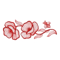 Redwork Poppy 2 | OregonPatchWorks
