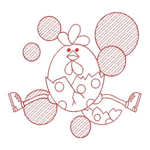 Redwork Easter Chick 2 | OregonPatchWorks