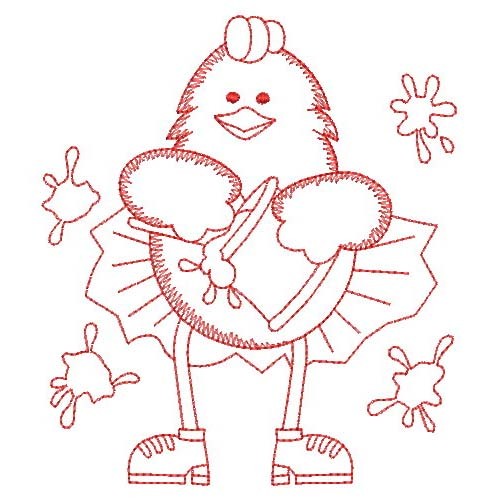 Redwork Easter Chick 2 | OregonPatchWorks