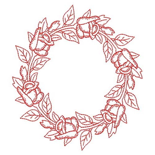 Redwork Roses 5 | OregonPatchWorks