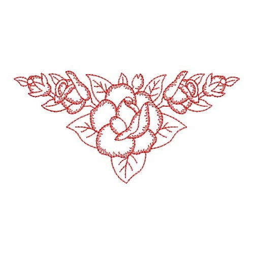 Redwork Roses 5 | OregonPatchWorks