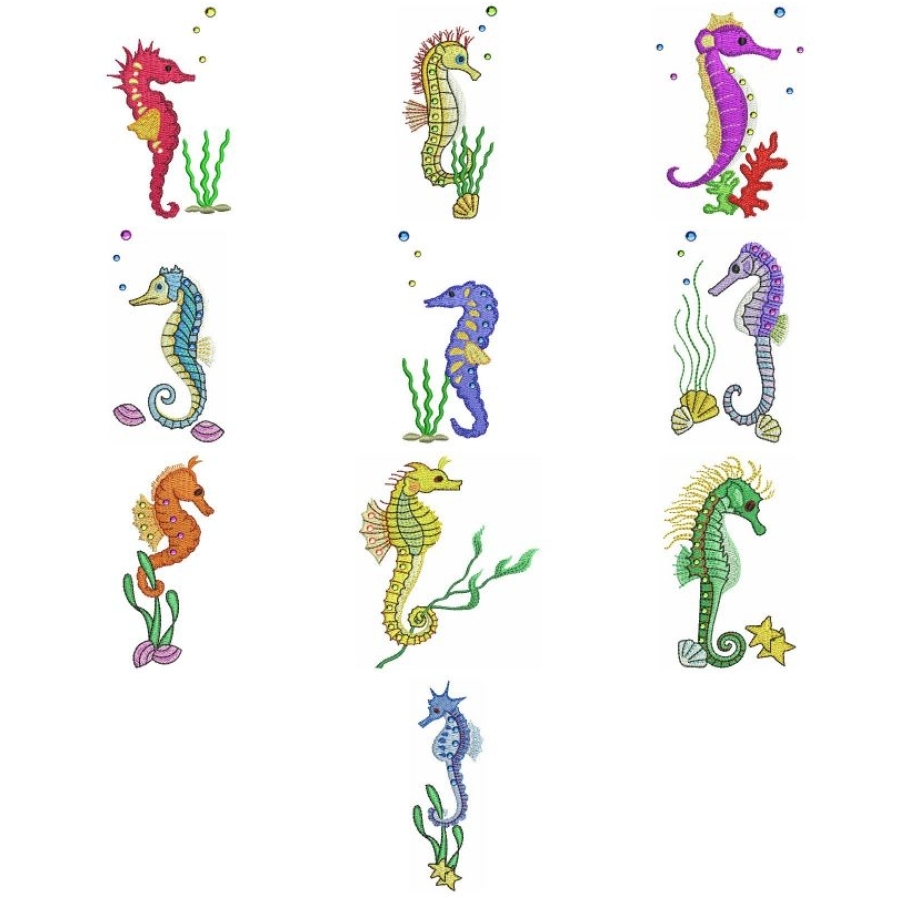 Crystal Sea Horses | OregonPatchWorks