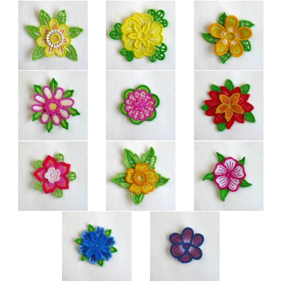 3D FSL Flowers | OregonPatchWorks
