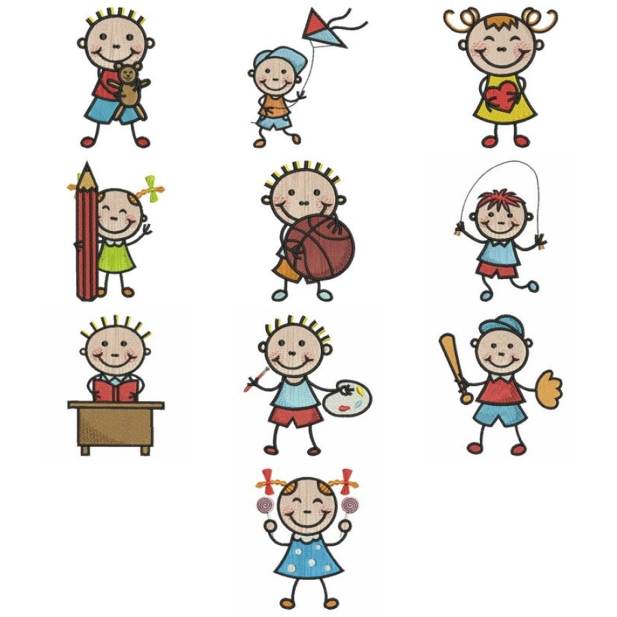 Stick School Kids | OregonPatchWorks