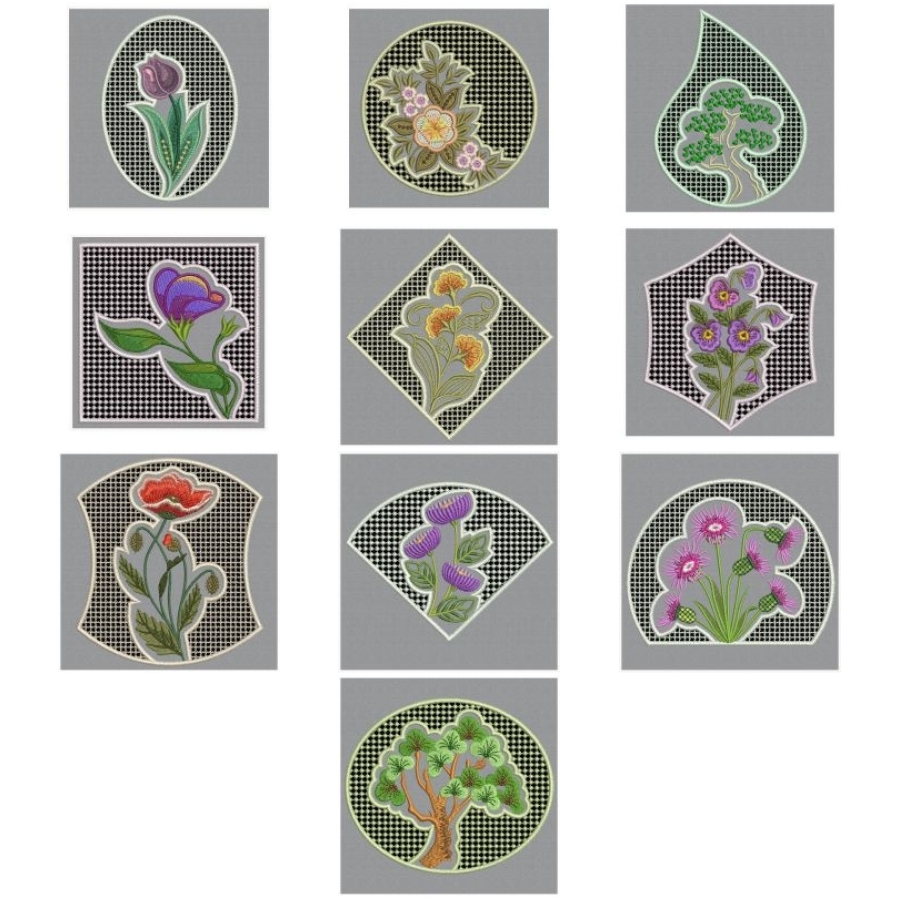 Floral Cutwork 3 | OregonPatchWorks