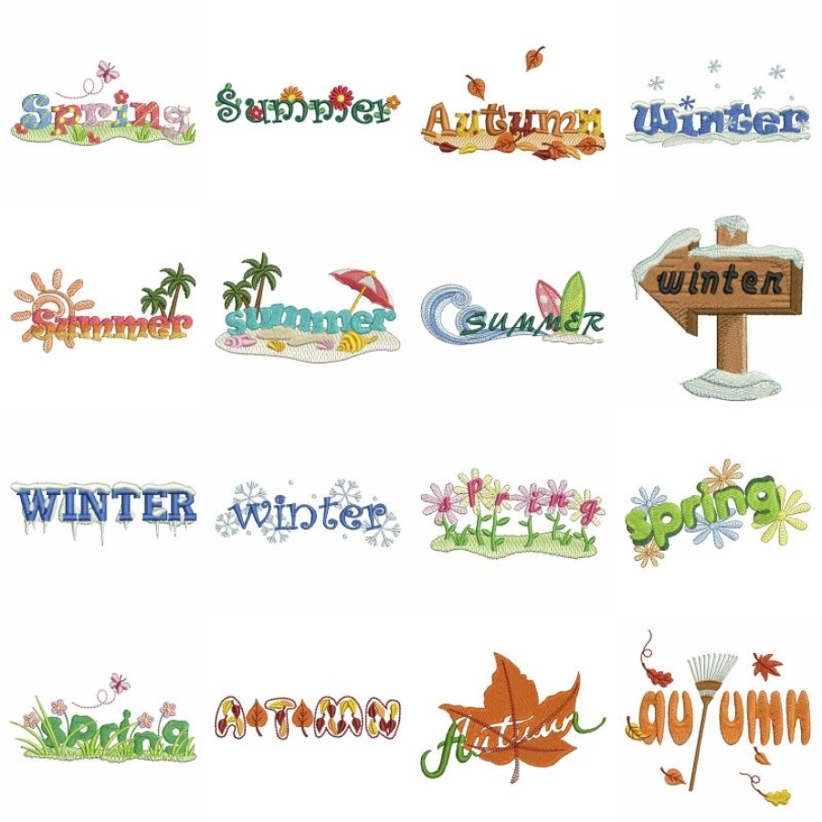 Four Seasons Word | OregonPatchWorks