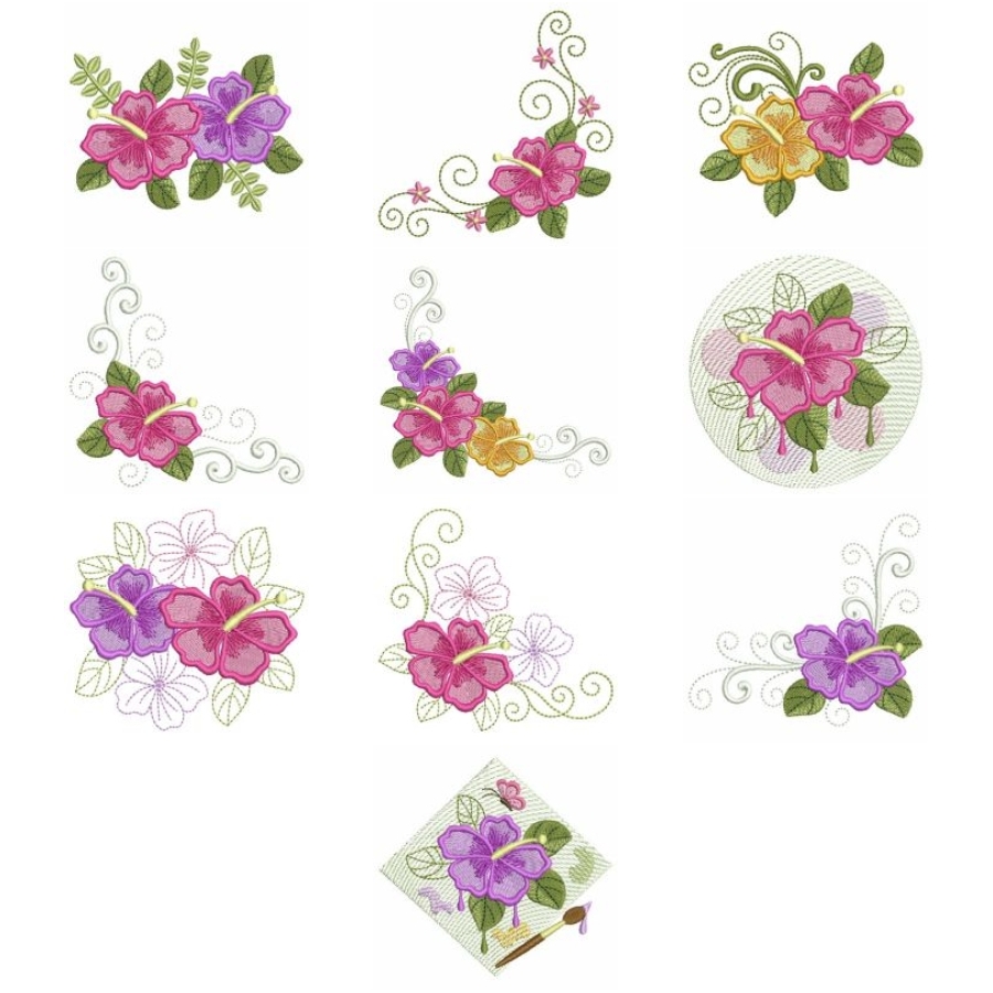 Colorful Hibiscus | OregonPatchWorks