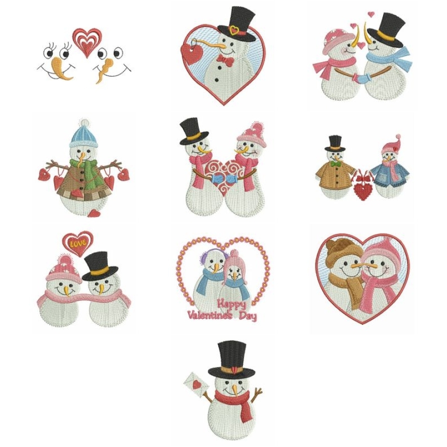 Snowman Couple | OregonPatchWorks