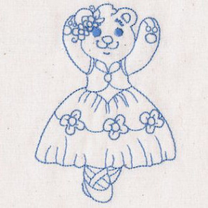 Dancing Redwork Bears | OregonPatchWorks