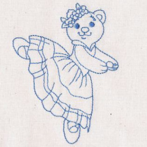 Dancing Redwork Bears | OregonPatchWorks