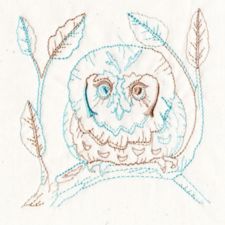 Baby Owls Redwork | OregonPatchWorks